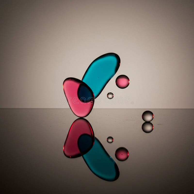 Colorful Abstract Blobs Float Against a Neutral Backdrop, Creating a ...