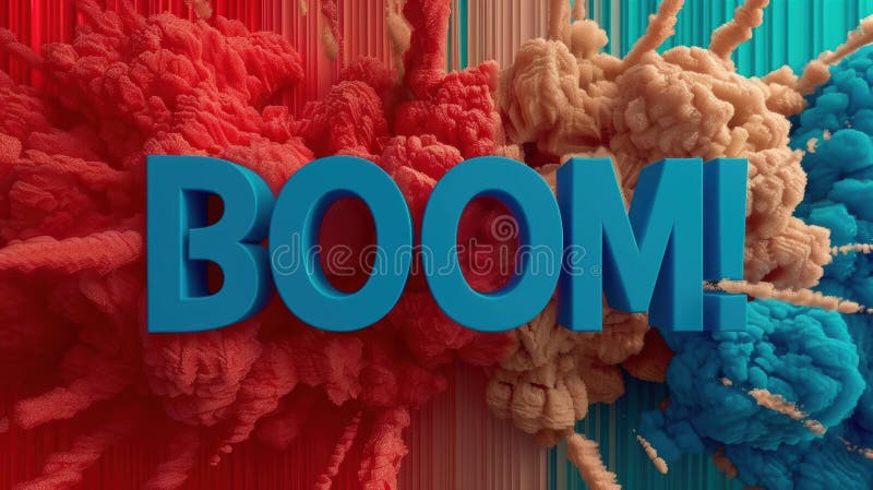 Colorful Abstract Boom Explosion Background Stock Illustration ...