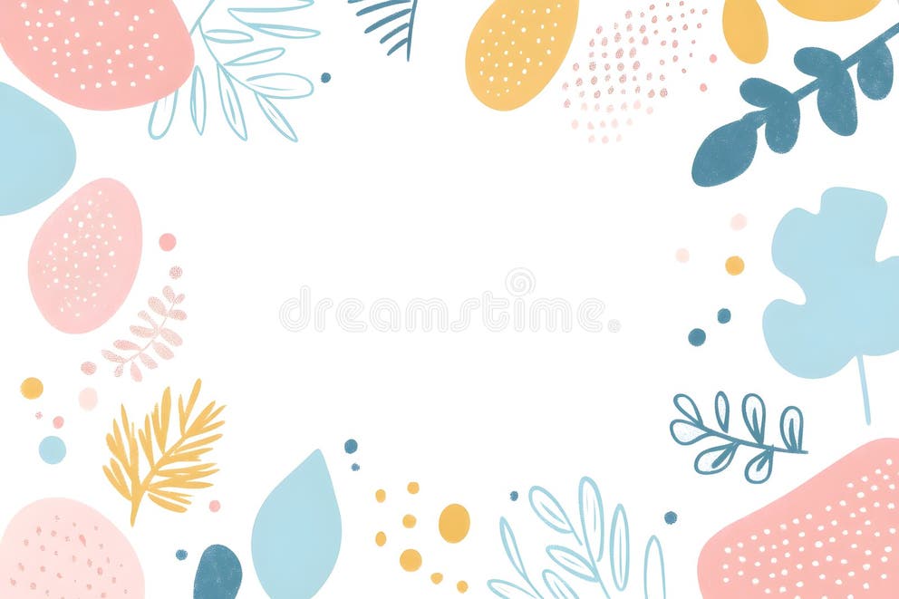Colorful Abstract Border Design for Creative Use Stock Illustration ...