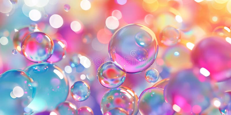 Colorful Abstract Bubbles Background Vibrant Colors Concept Stock Photo ...