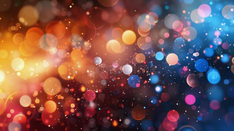 Colorful Abstract Bubbles Floating in Dark Space Stock Image - Image of ...