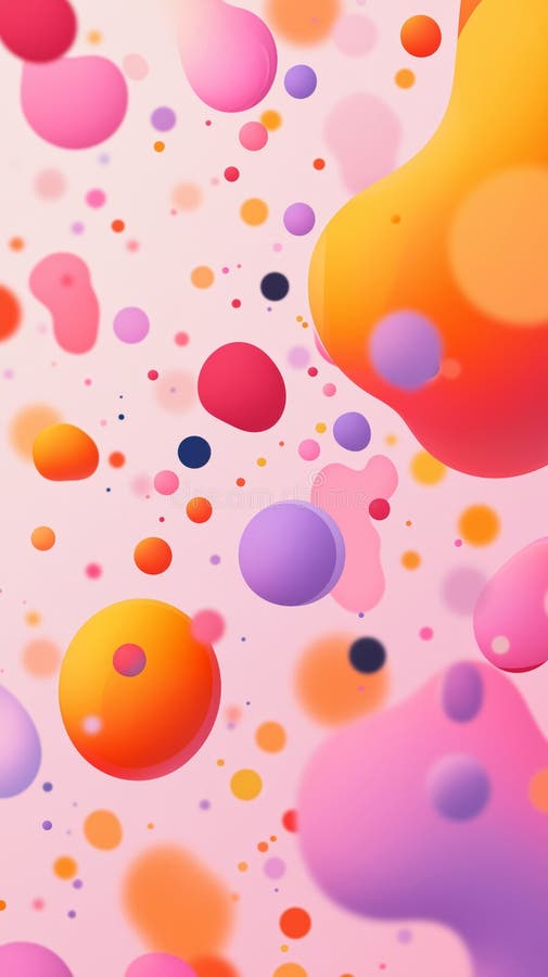 Colorful Abstract Bubbles in a Gradient Background Create a Vibrant ...