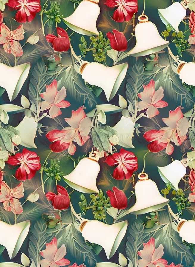 Colorful Abstract Christmas Background with Bells Stock Illustration ...