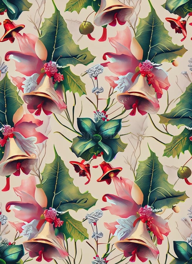 Colorful Abstract Christmas Background with Bells Stock Illustration ...