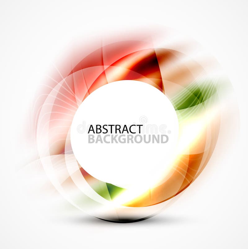 Colorful Abstract Circle Banner Stock Vector - Illustration of frame ...