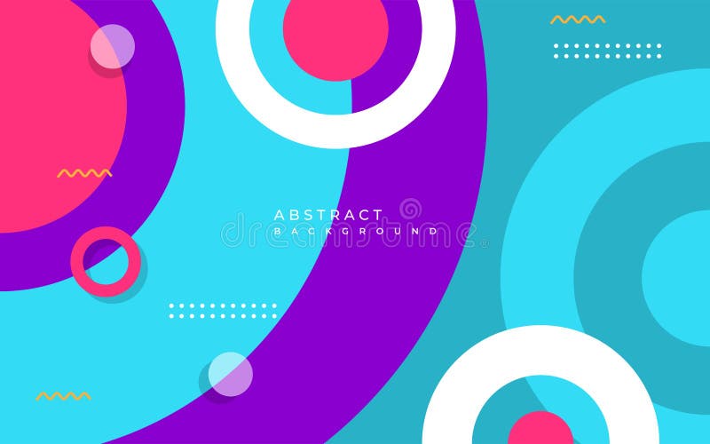 Colorful Abstract Circle Geometric Background Design. Pop Modern ...