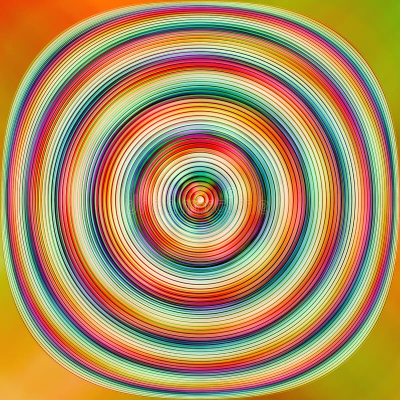 Colorful Abstract Circle Background Stock Illustration - Illustration ...