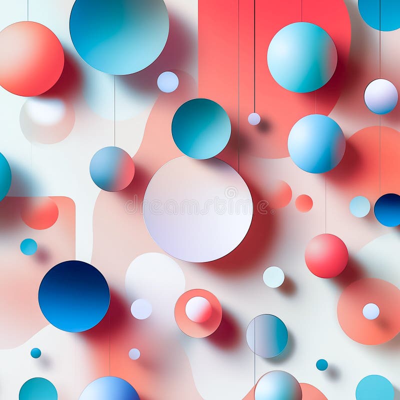 Colorful and Abstract Circles, Along with Shapes, in EyeCatching Modern ...