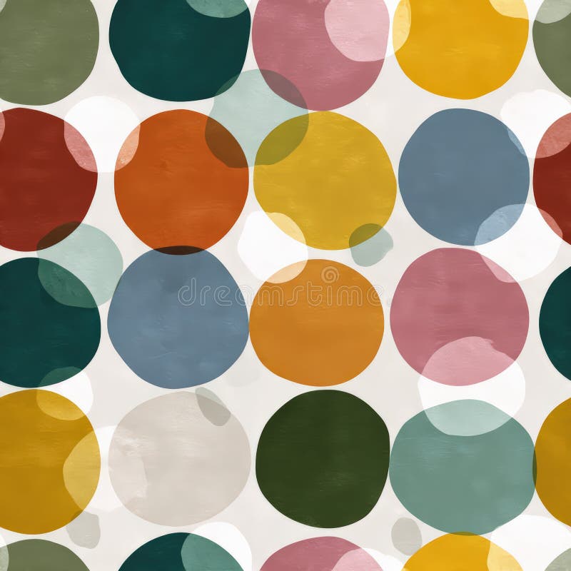 Colorful Abstract Circles Pattern on Light Background for Design Stock ...