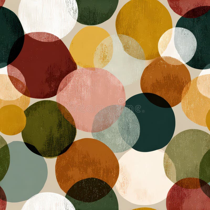Colorful Abstract Circles Pattern on Light Background for Design Stock ...