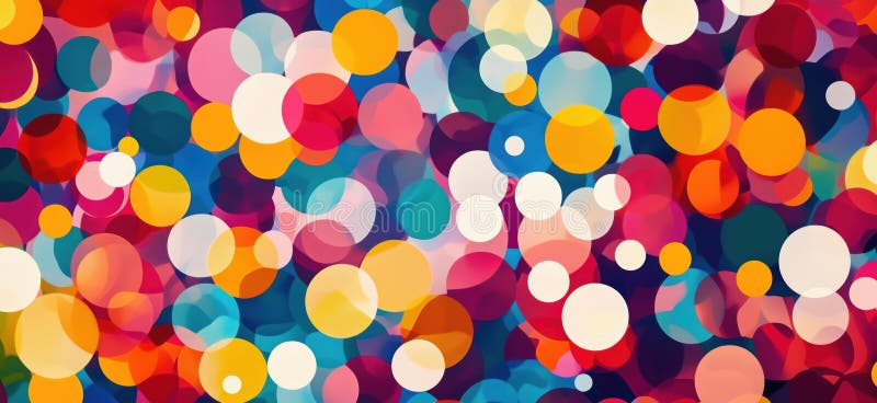 Colorful Abstract Circles Pattern with Vibrant Hues and Soft Gradients ...