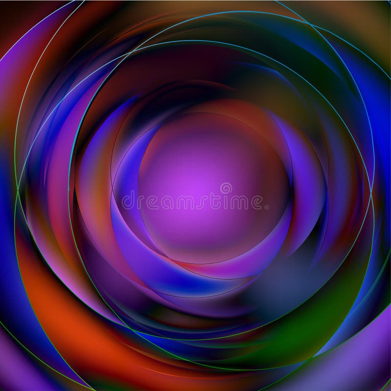 Colorful Abstract Circular Background Stock Vector - Illustration of ...