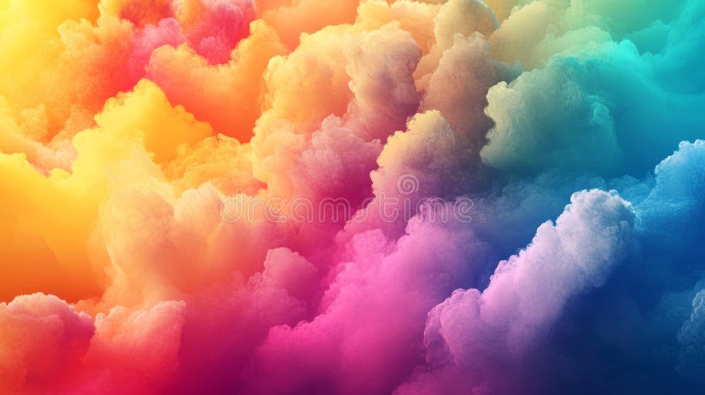 Colorful Abstract Cloud Background with Soft Textures and Vibrant Hues ...