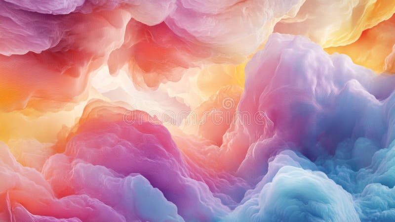 Colorful Abstract Cloud Formation Background Stock Illustration ...