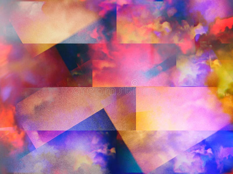 Colorful abstract clouds stock illustration. Illustration of teal ...