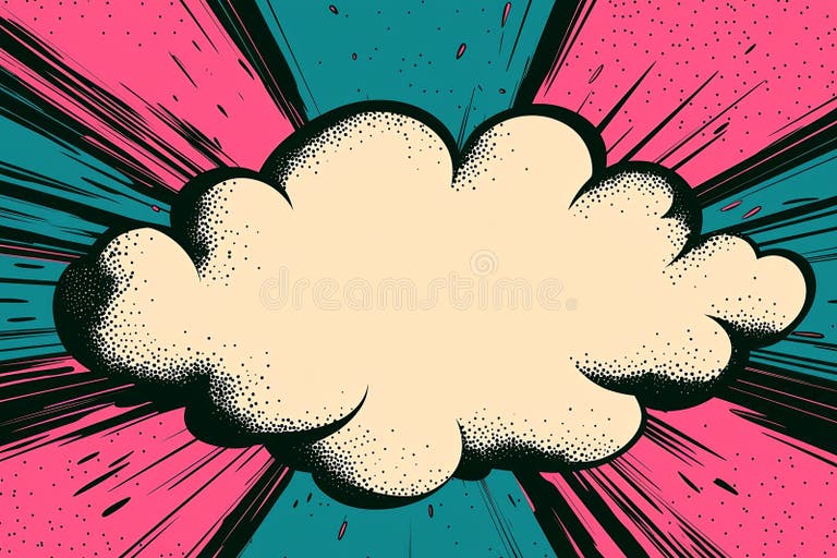 Colorful Abstract Comic Background Design Stock Illustration ...