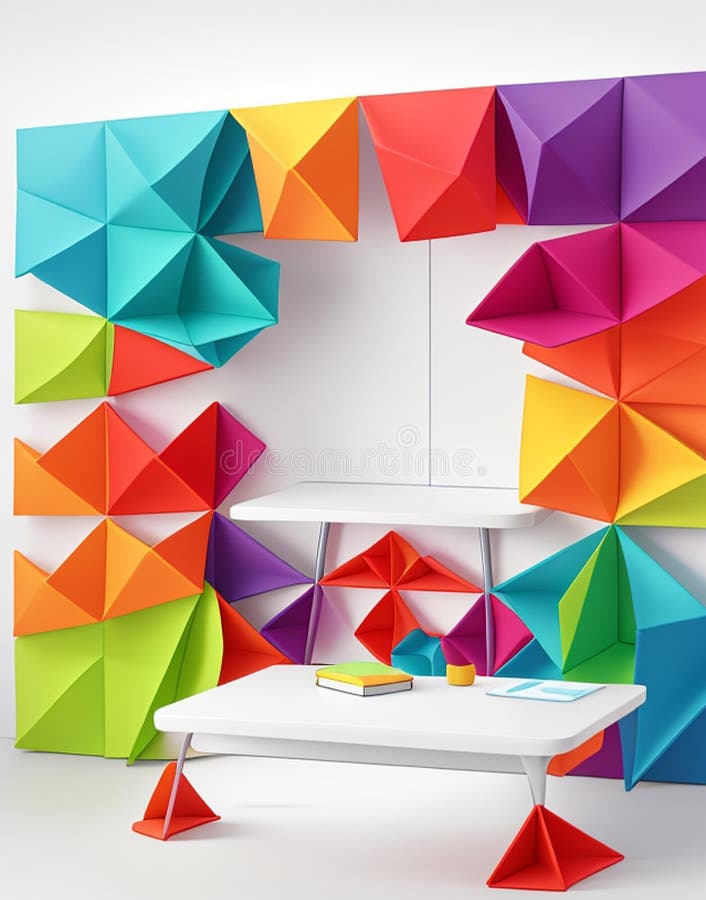 Colorful Abstract Concepts Classroom Stock Illustration - Illustration ...