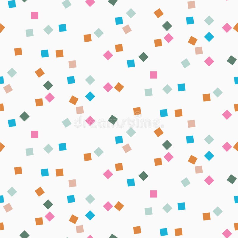 Colorful Abstract Confetti Rectangles Seamless Pattern Background ...
