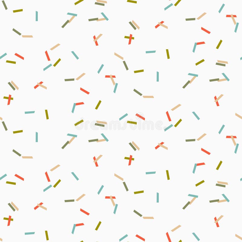 Colorful Abstract Confetti Sprinkles Seamless Pattern Background. Stock ...