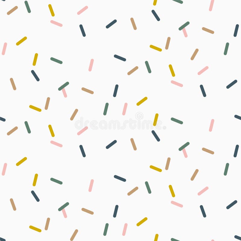 Colorful Abstract Confetti Sprinkles Seamless Pattern Background. Stock ...