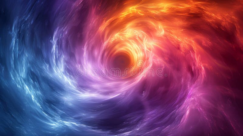 Colorful Abstract Cosmic Energy Vortex Stock Image - Image of light ...
