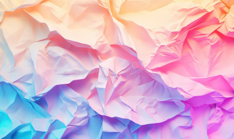 Colorful Abstract Crumpled Paper Texture with Soft Gradients and ...