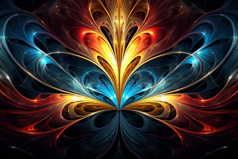 Colorful Abstract Crystal Spiritual Background. Generative AI Stock ...