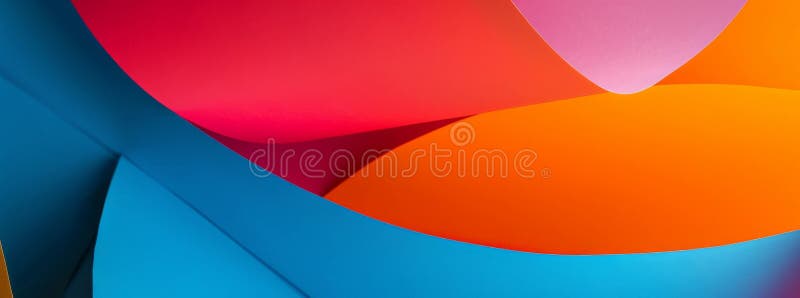 Colorful Abstract Curved Shapes Creating a Vibrant, Modern Background ...
