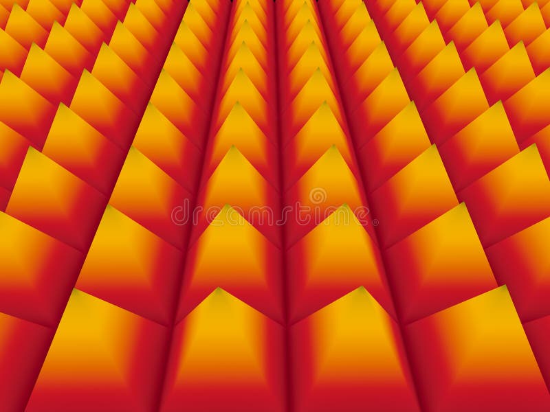 Colorful Abstract 3d Pyramids Background Stock Illustration ...