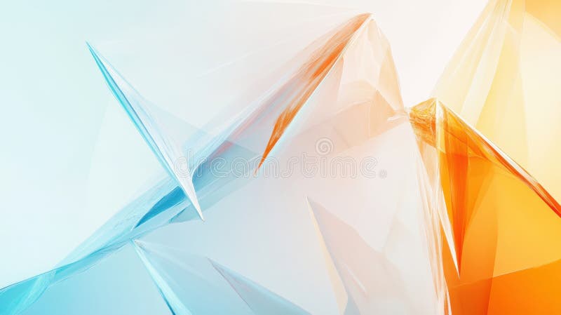 Colorful Abstract 3d Shapes Create A Dynamic Visual Composition With Angular Forms And Smooth