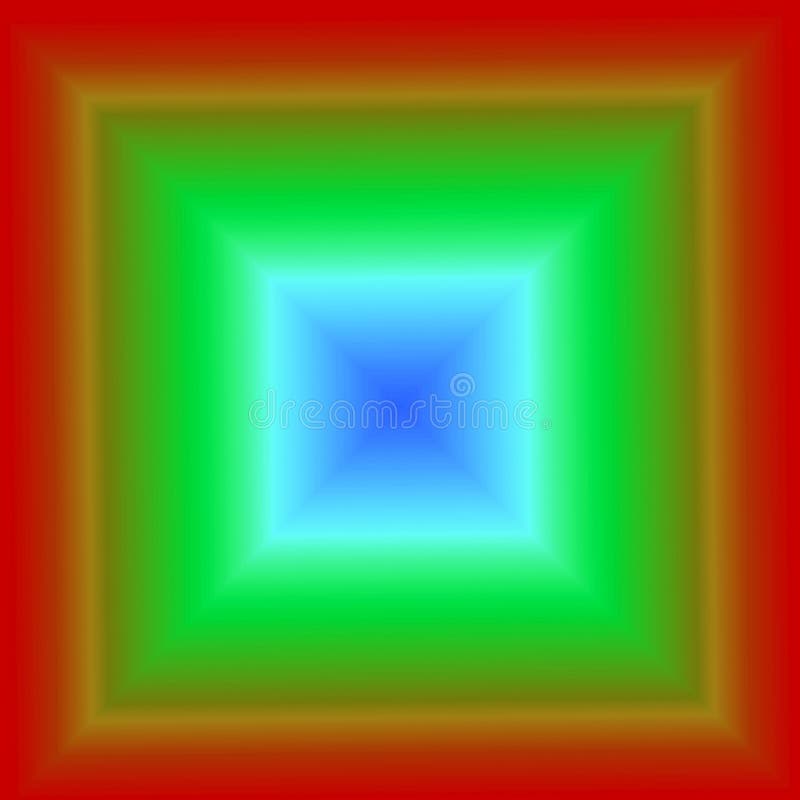 Colorful Abstract 3D Square Frame with Copy Space Stock Illustration ...