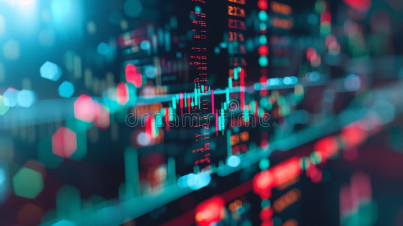 Abstract Digital Data Streams Stock Market Charts Stock Photos - Free ...