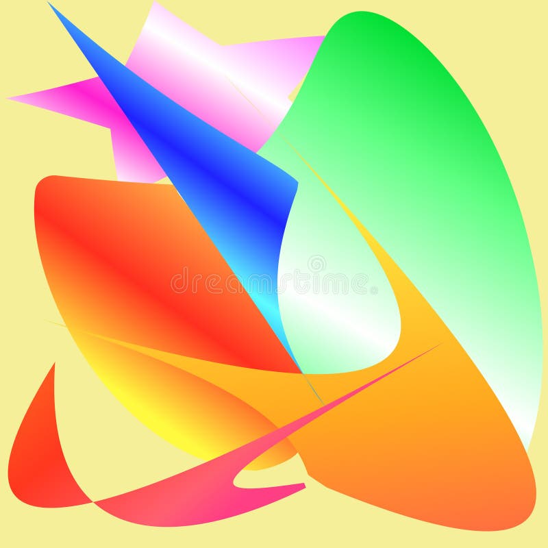 Colorful abstract design stock illustration. Illustration of colored ...