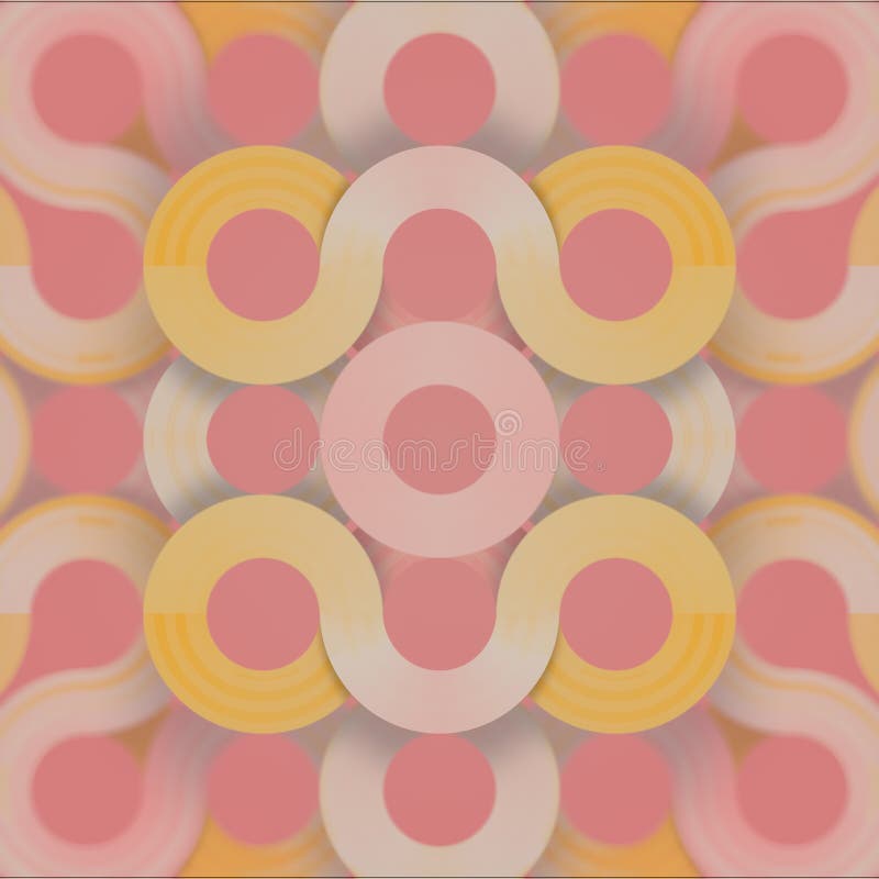 Colorful Abstract Design with a Pattern of Interlaced Circles and Arcs ...