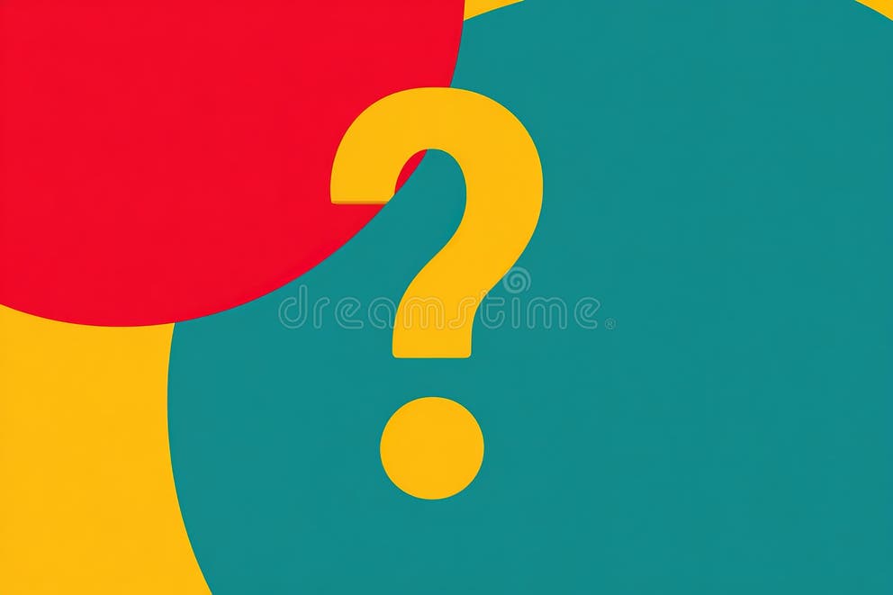 Colorful Abstract Design with Question Mark Highlighting Curiosity and ...