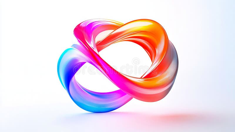 A Colorful Abstract Design on a White Background Stock Illustration ...
