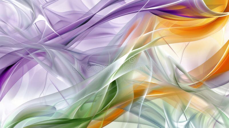 Colorful Abstract Digital Art Featuring Fluid Dynamics and Elegant ...