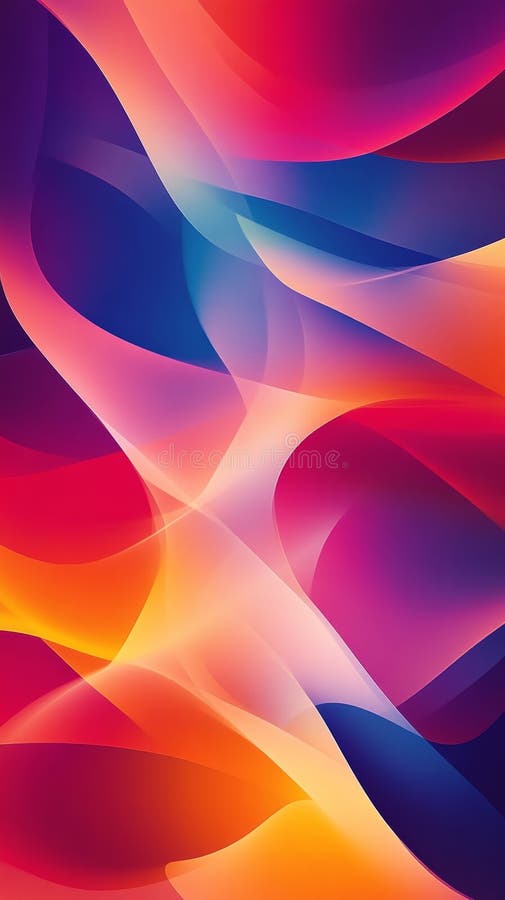 Colorful Abstract Digital Art with Flowing Gradients, Modern Design ...