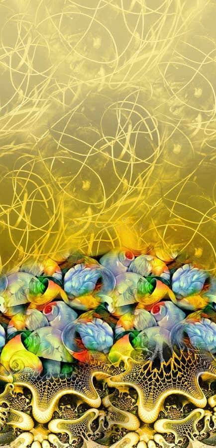 Colorful Abstract Digital Design Background Stock Illustration ...