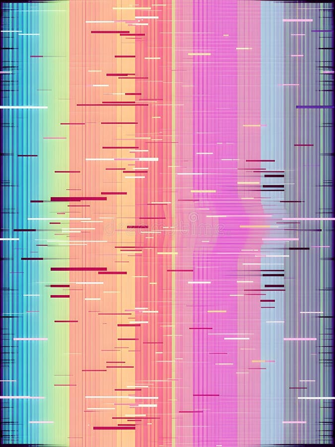 Colorful Abstract Digital Pattern Representing Sound Waves and ...