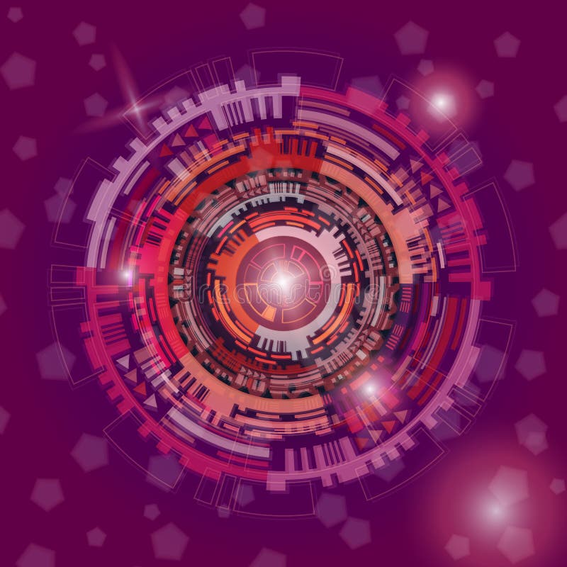 Colorful Abstract Digital Technology Background Stock Vector ...