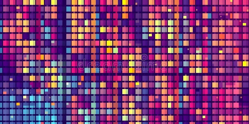 Colorful Abstract Digital Textile Pattern with Pixelated Data Blocks ...