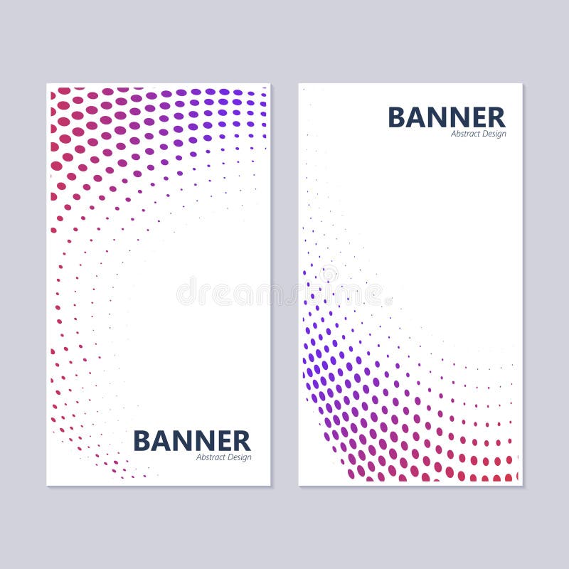 Colorful Abstract Dot Banner Design Stock Vector - Illustration of ...
