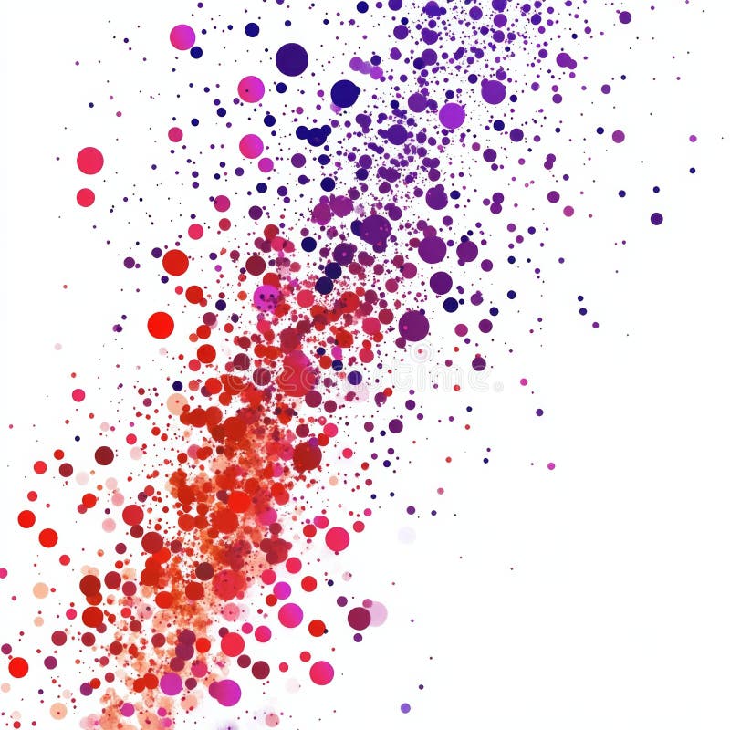 Colorful Abstract Dot Splash in Red and Purple Gradient Stock ...