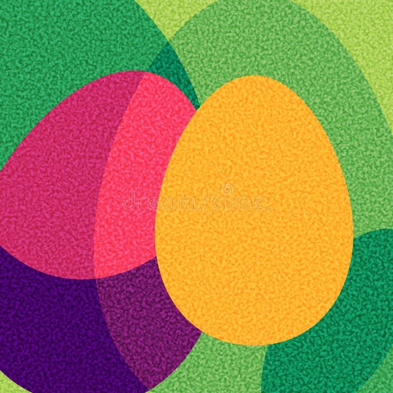 Colorful Abstract Easter Eggs Illustration Stock Vector - Illustration ...