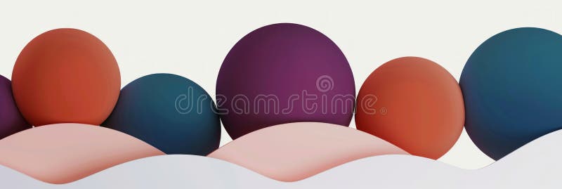 Colorful Abstract Easter Eggs in Soft Curved Landscape Stock Photo ...