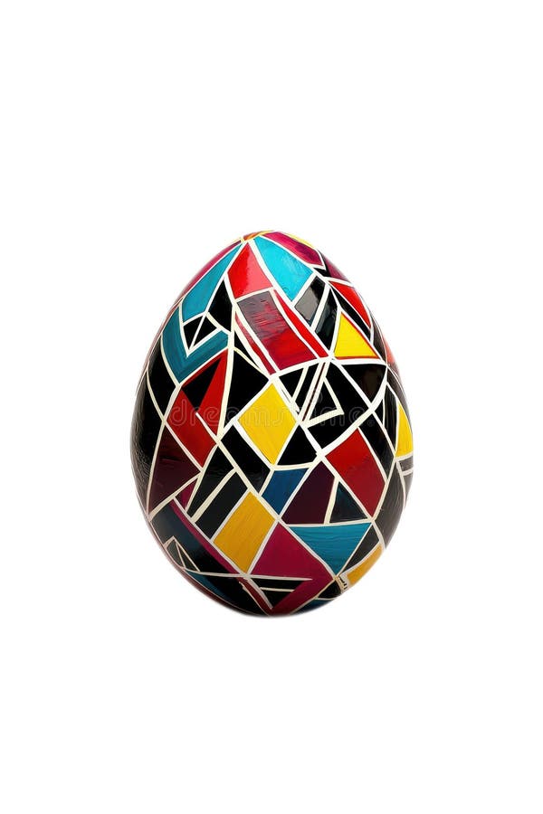 This Colorful Abstract Egg Design is Ideal for Creative Easter Art ...