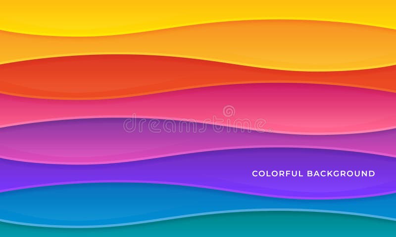 Colorful Abstract Empty Background Design for Many Purpose Stock Vector ...