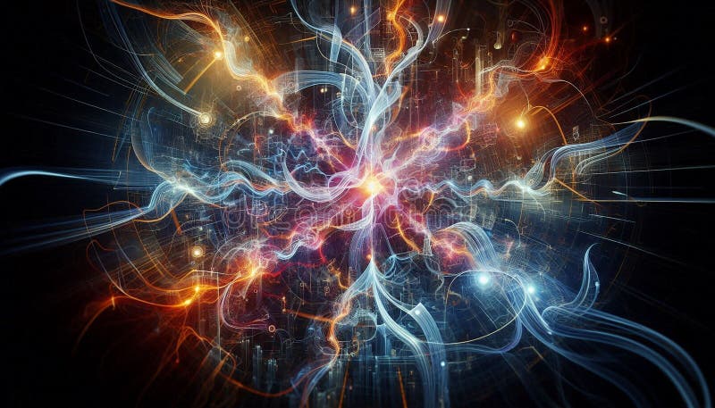 Colorful Abstract Energy Background Design Stock Illustration ...