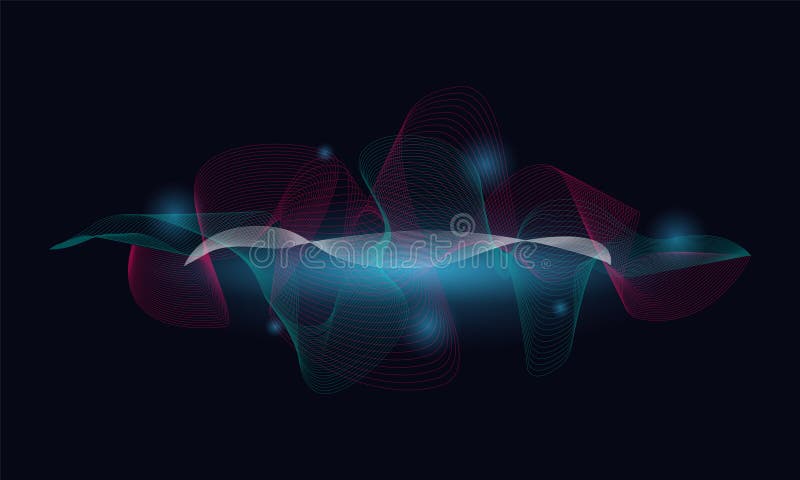 Colorful Abstract Equalizer Wave Wallpaper Design Background Stock ...